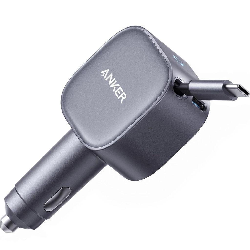 This clever Anker car charger has a retractable cable and it's stupidly ...