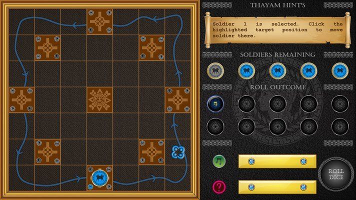 Thayam is a nice strategy game for Windows to relive board games ...
