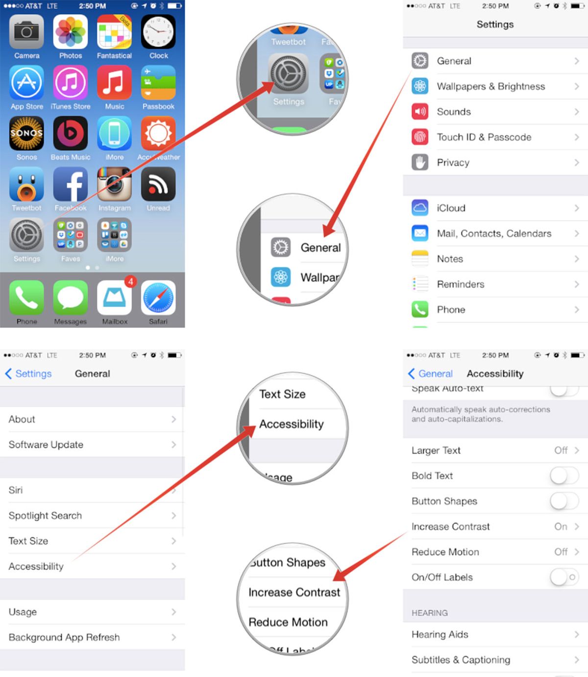 How to reduce the transparency of keyboards, menus, and more in iOS 7.1 ...