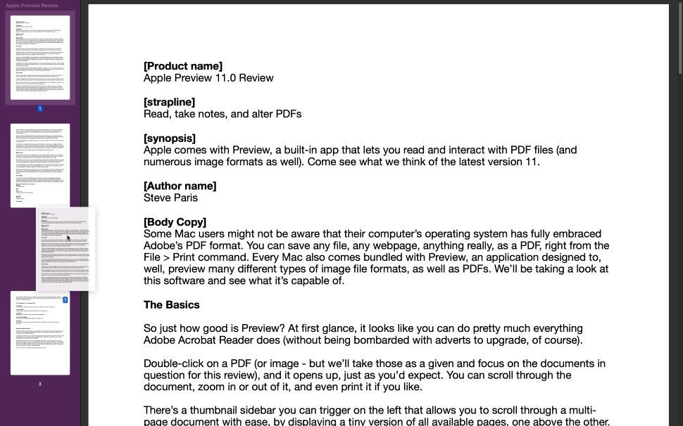 Apple Preview review | TechRadar