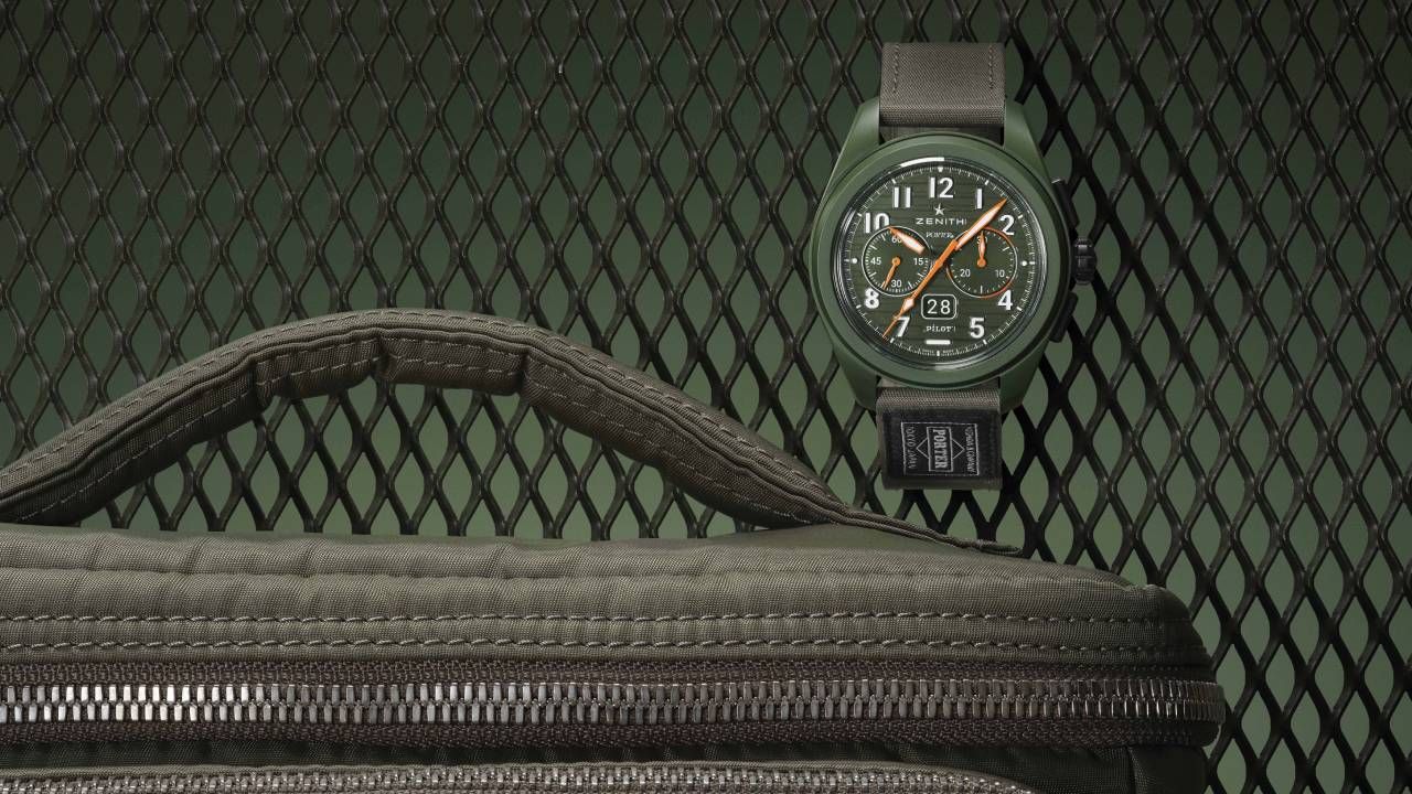 This Zenith x Porter PILOT chronograph watch is a triumph in khaki | T3