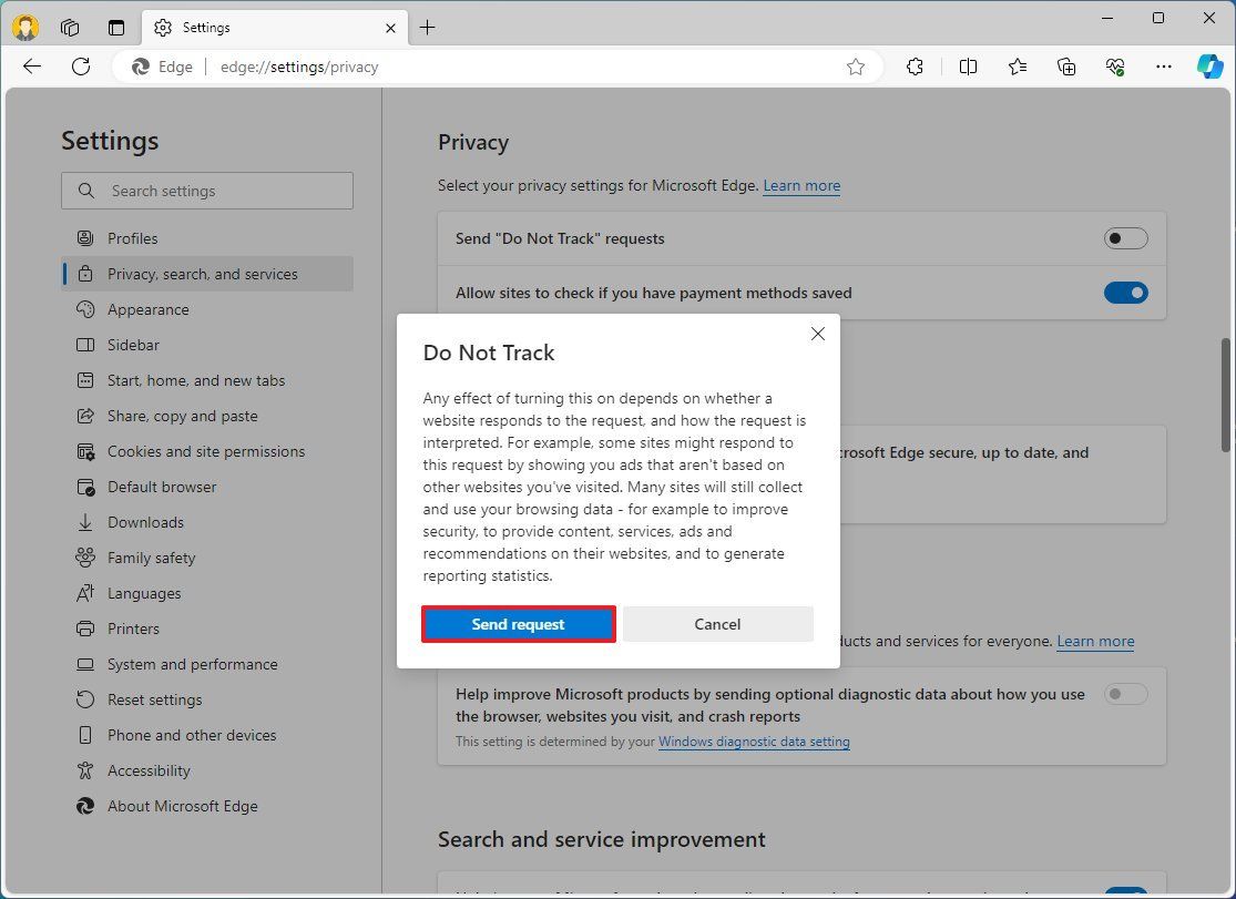 What's Do Not Track, and how do you enable it on your Windows 11 web ...