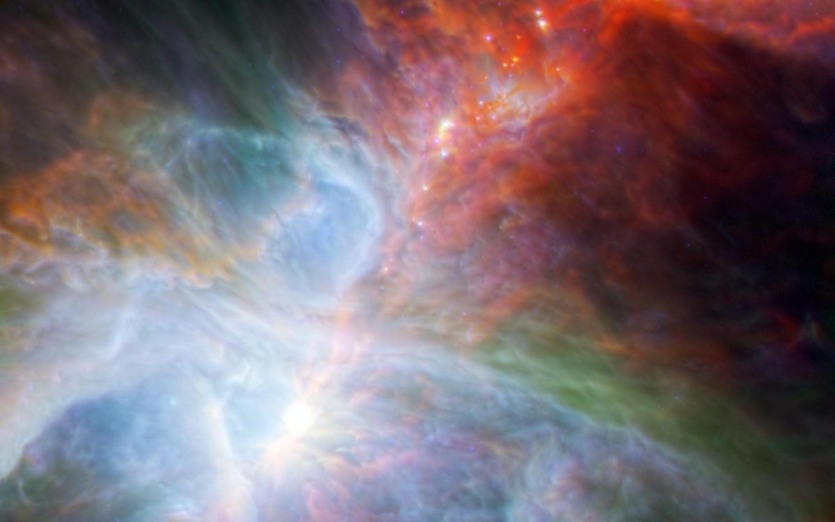 Orion's Rainbow of Infrared Light Space Wallpaper | Space