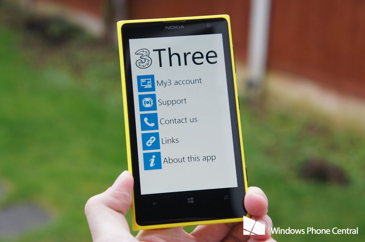 Manage your Three UK account with the new official Windows Phone app ...