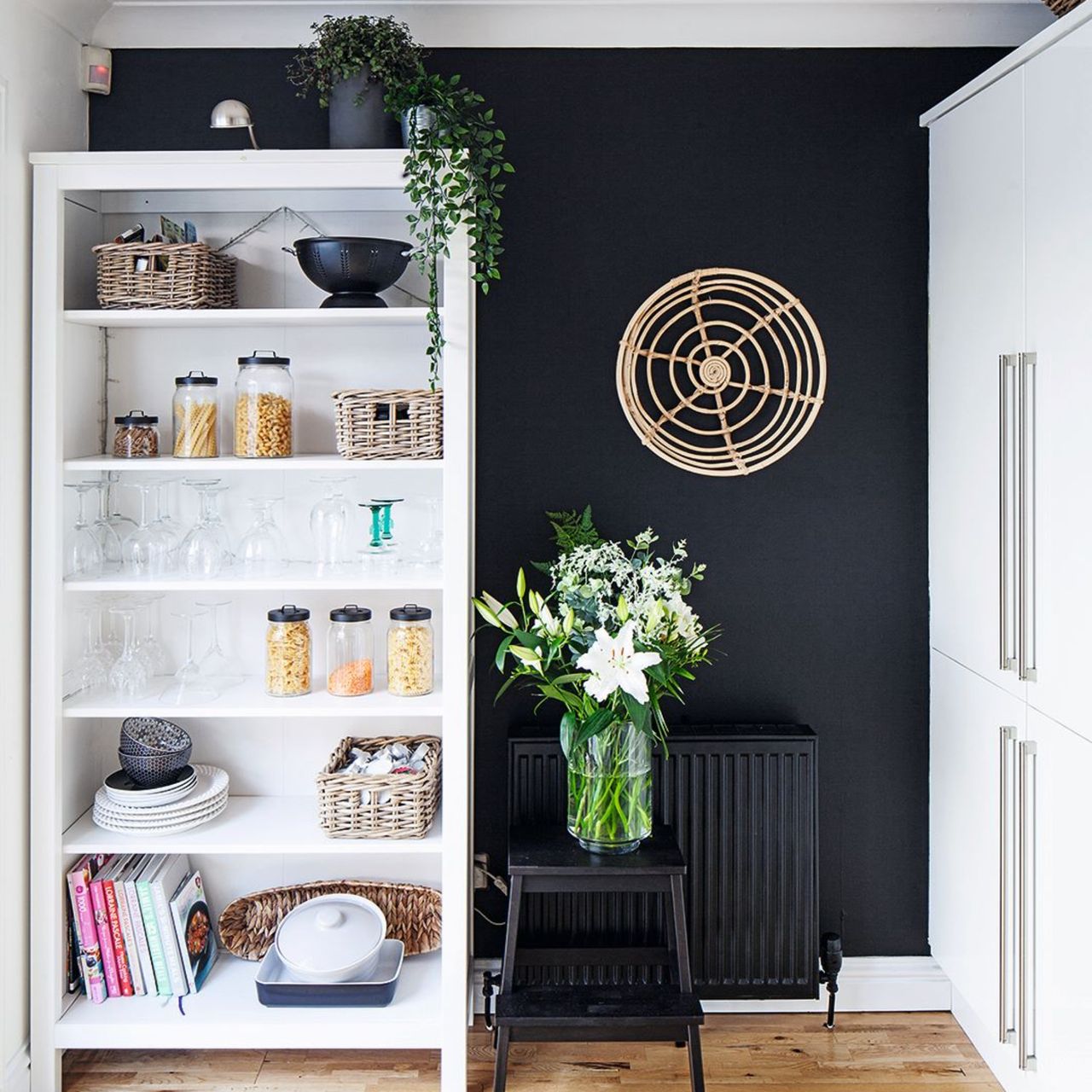 Courteney Cox's 'reverse' dark kitchen is bang on trend | Ideal Home