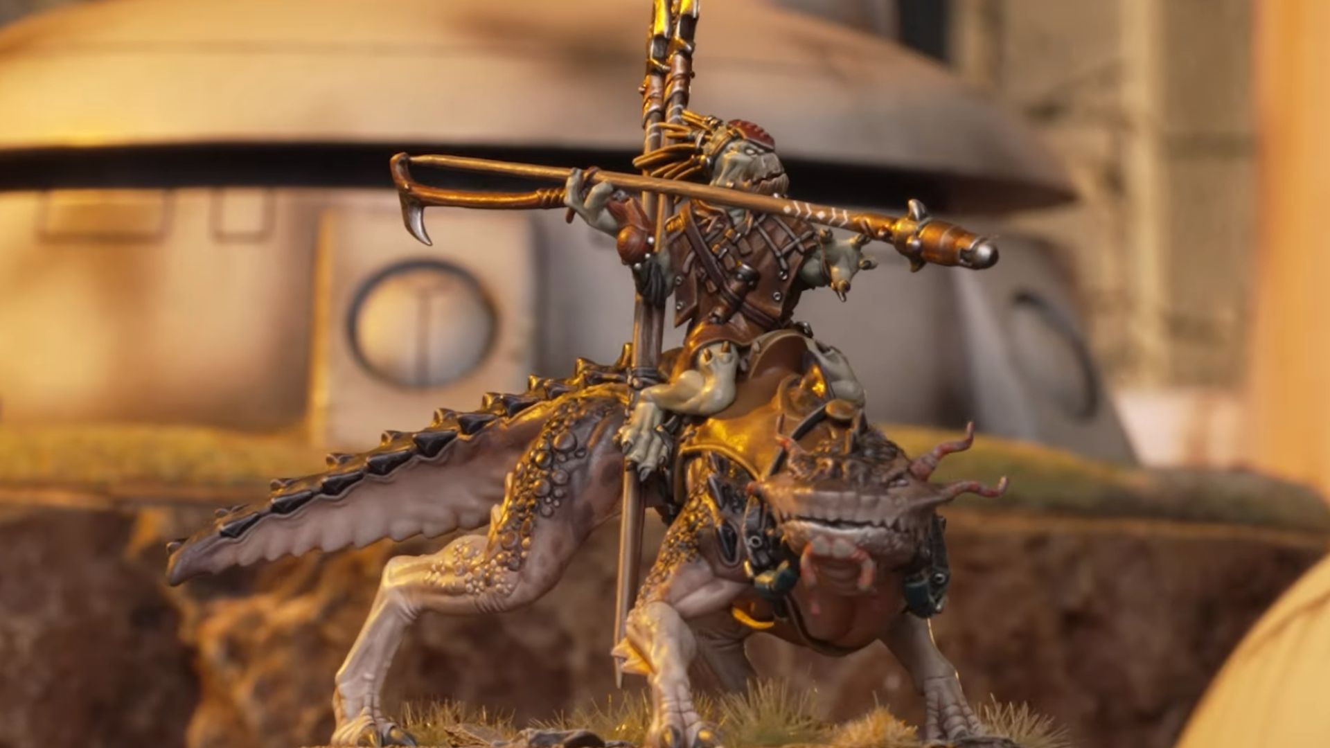 Chickens ride axolotl dinosaurs into battle in new Warhammer 40K reveal ...