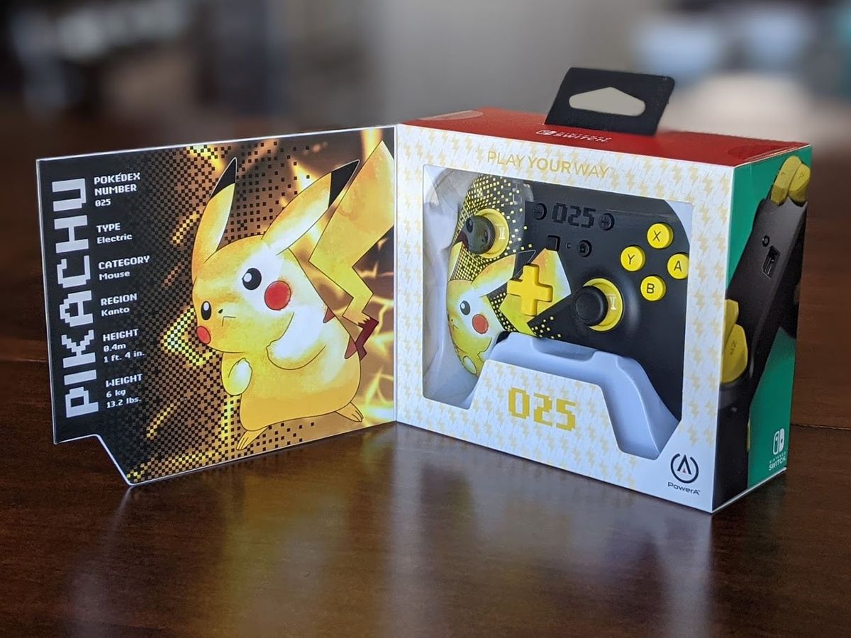 PowerA Pikachu 025 Wireless controller and case: Perfect Pokémon ...