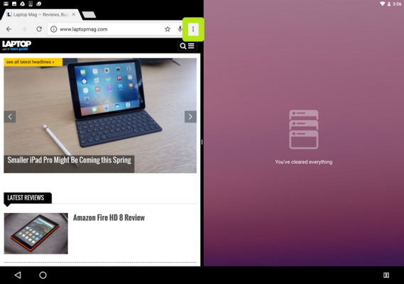How to Split-Screen Chrome in Android 7 Nougat | Laptop Mag