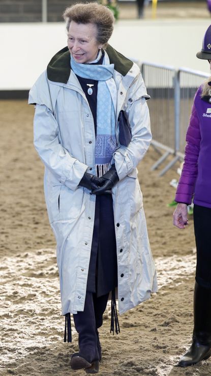 Princess Anne's mac and trench coat hybrid is an outdoor staple | Woman ...