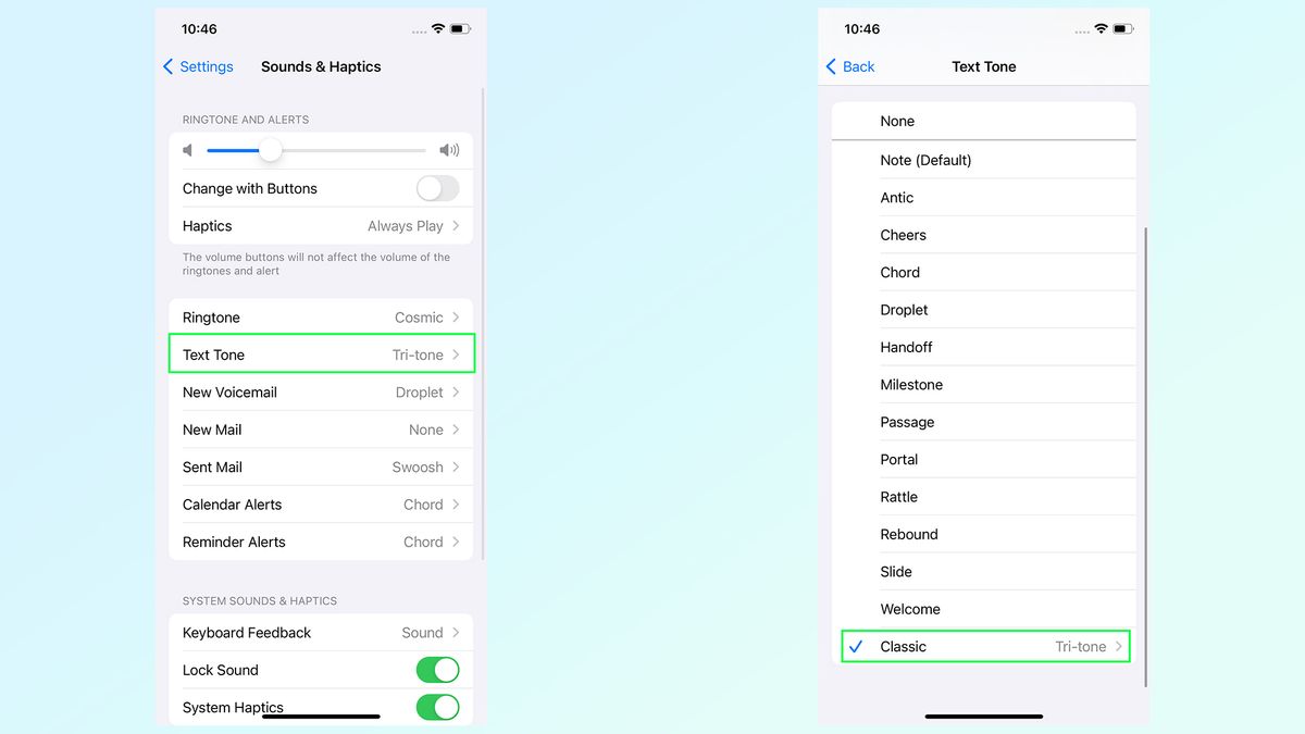 How to change the iOS 17 text tone | Tom's Guide