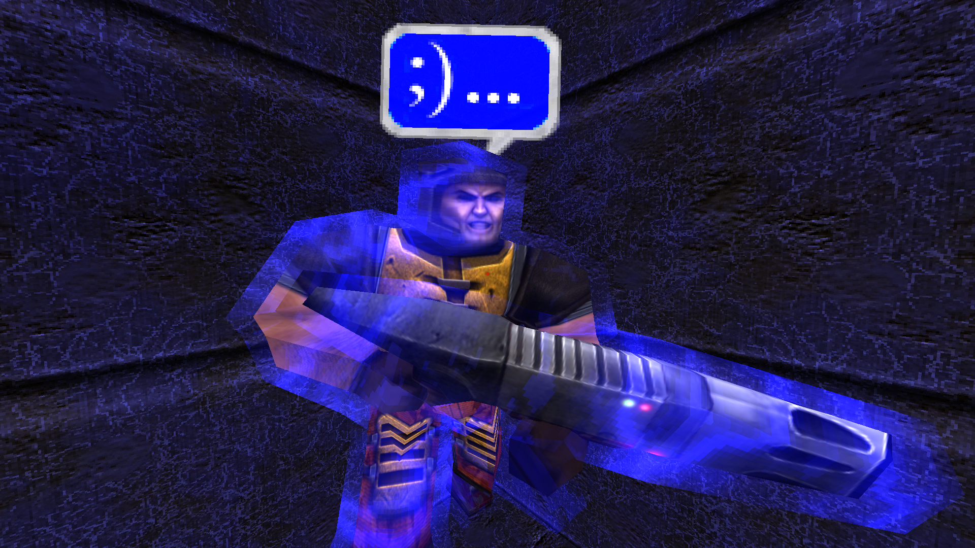 We're running a Quake multiplayer server all week for the 25th ...