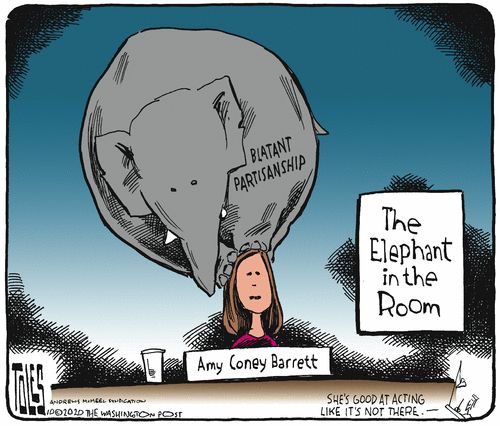 7 scathingly funny cartoons about the Amy Coney Barrett hearings | The Week
