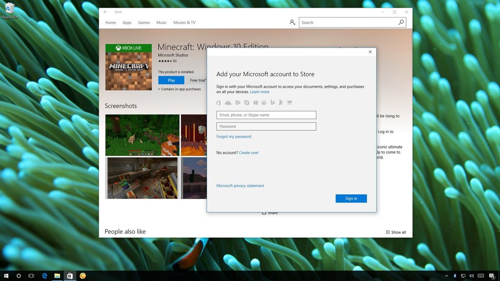 How to use a different account to sign in to the Store on Windows 10 ...