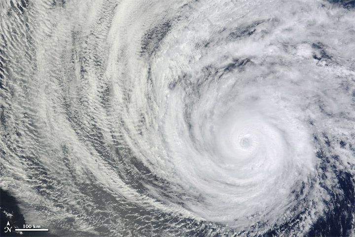 Hurricane Daniel's Spiraling Clouds Spotted from Space | Space