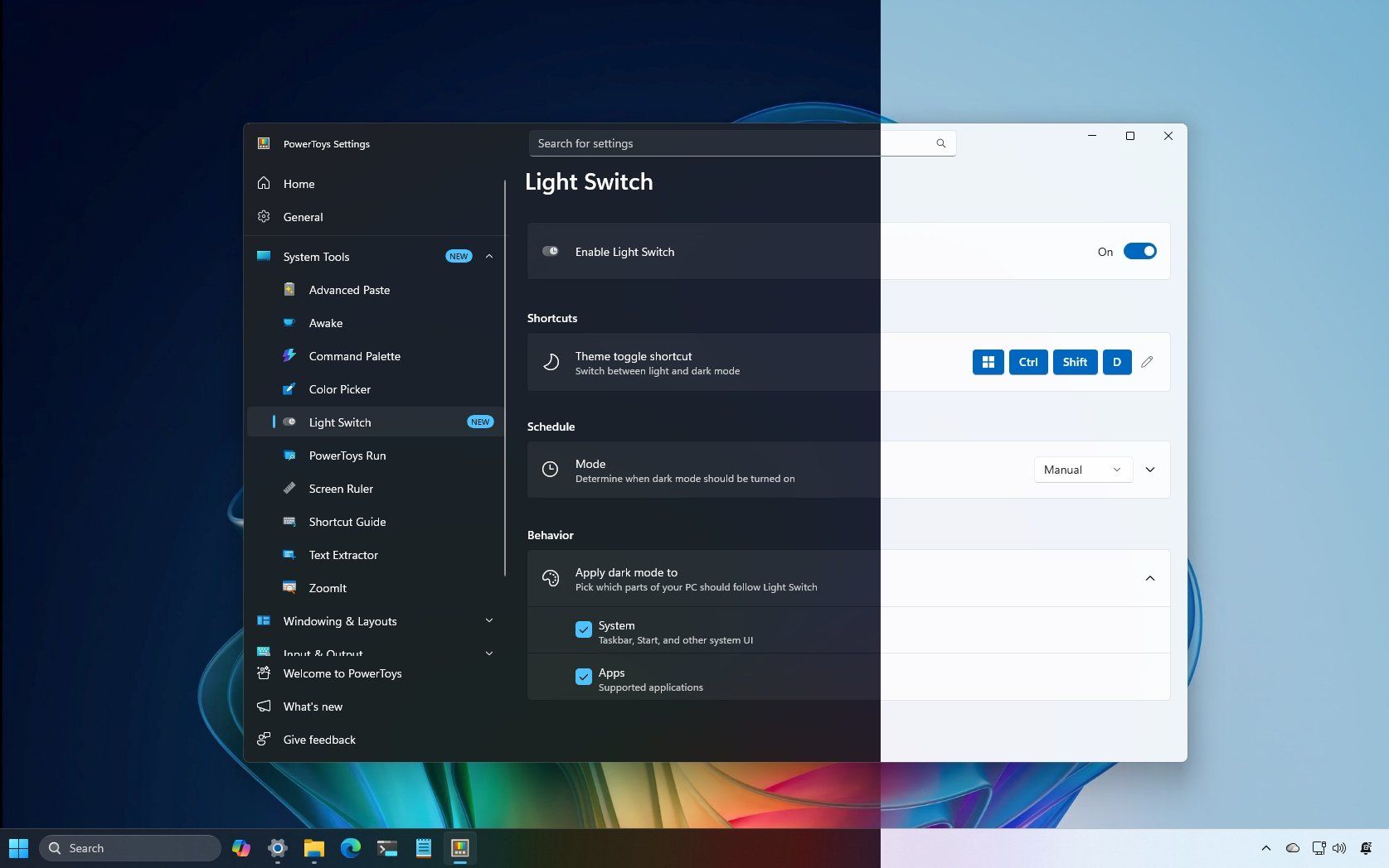 Use PowerToys to automate Windows 11 theme switching | Windows Central