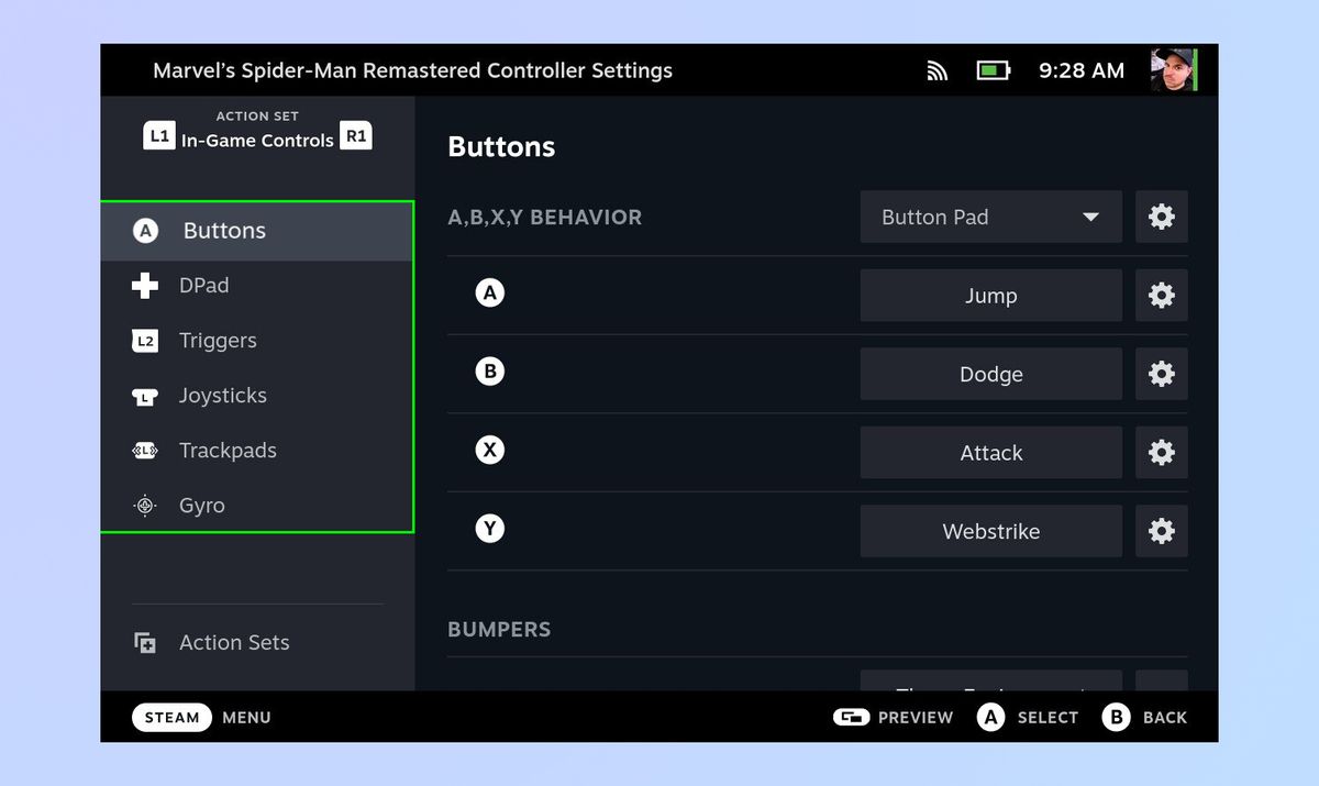 How to customize your controller layout on the Steam Deck | Tom's Guide