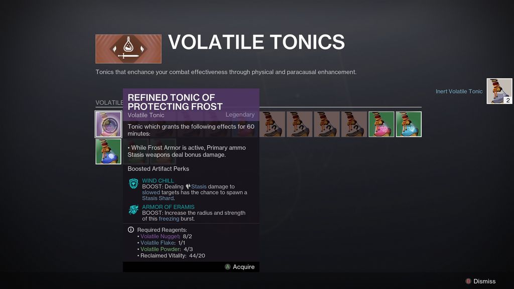 Destiny 2 tonics explained: How to discover new recipes and earn ...