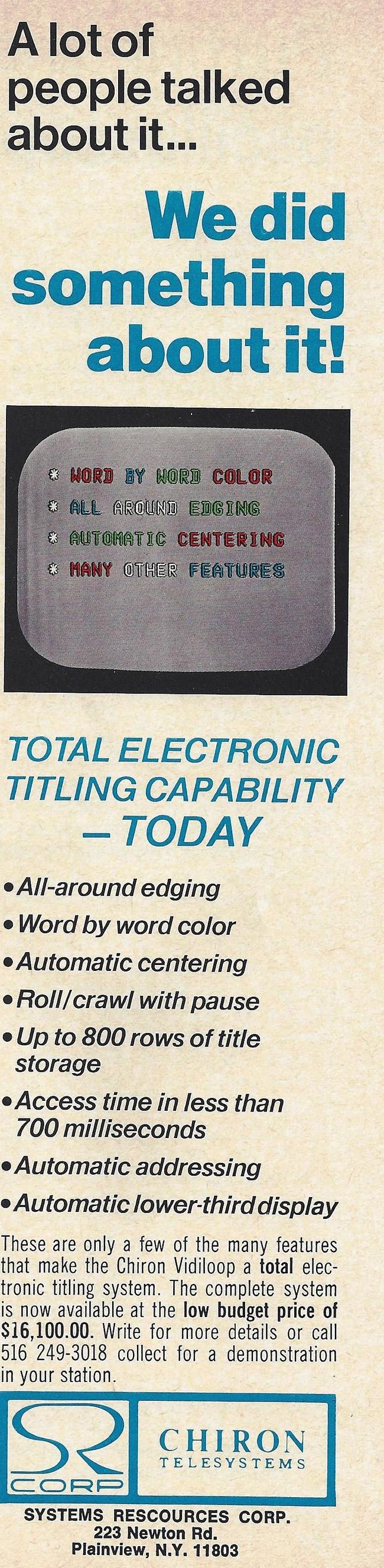 Tracing The Evolution of Television’s Electronic Graphics Systems in ...