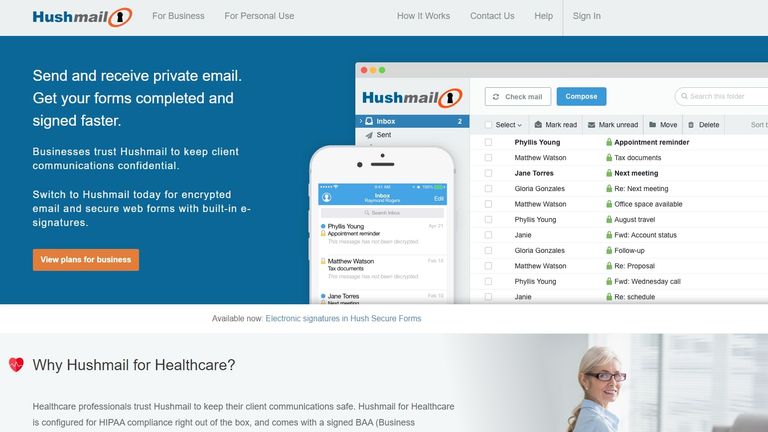 Hushmail secure email review | TechRadar