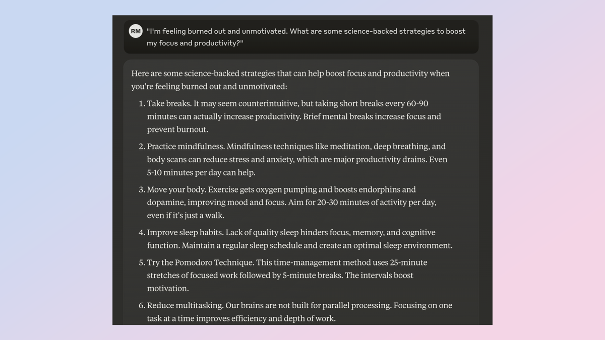 7 Claude 3 AI prompts to try to boost your productivity | Tom's Guide