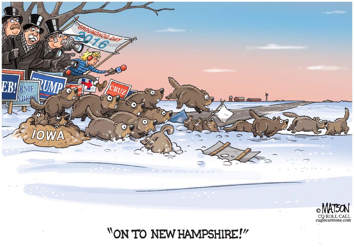 Editorial Cartoon U.S. Groundhog Day 2016 | The Week