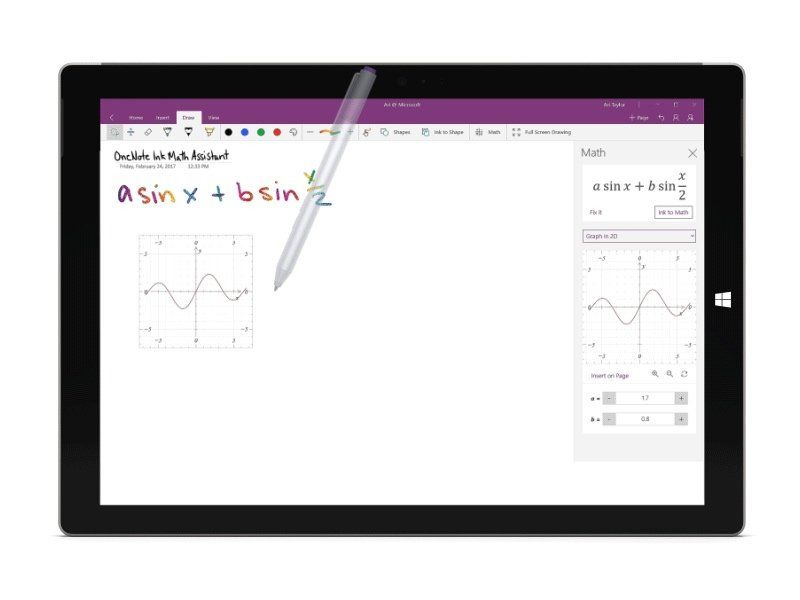 OneNote can now graph your math equations on Windows 10 | Windows Central