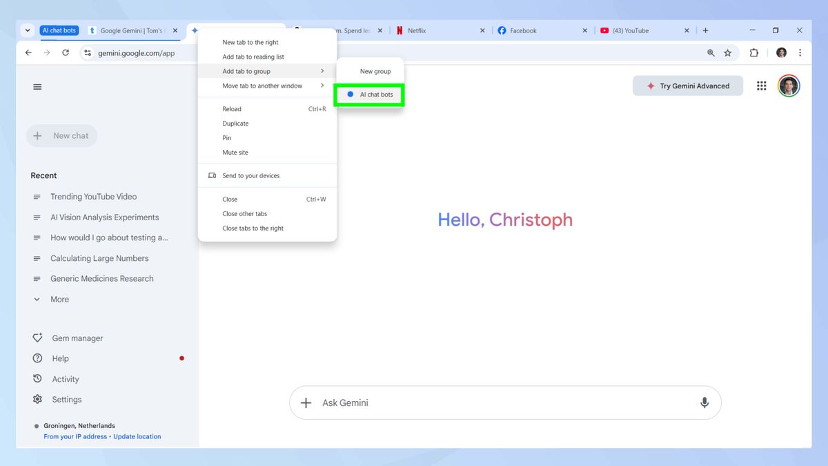 How to group tabs in Google Chrome | Tom's Guide