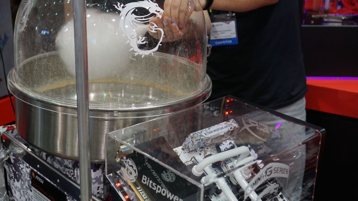 This cotton candy-making PC is the sweetest case mod | PC Gamer