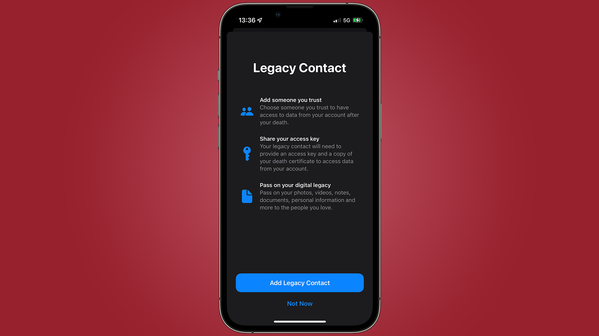 How To Add A Legacy Contact In IOS 15 3 To Pass On Your IPhone Data