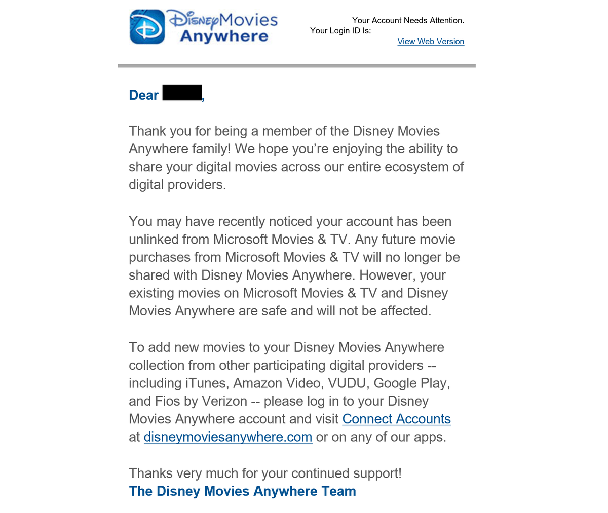 Disney Movies Anywhere DRM system severs ties with Microsoft Movies ...
