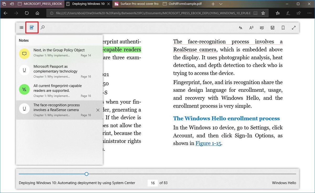 How to use Microsoft Edge's reading features in Windows 10 April 2018 ...