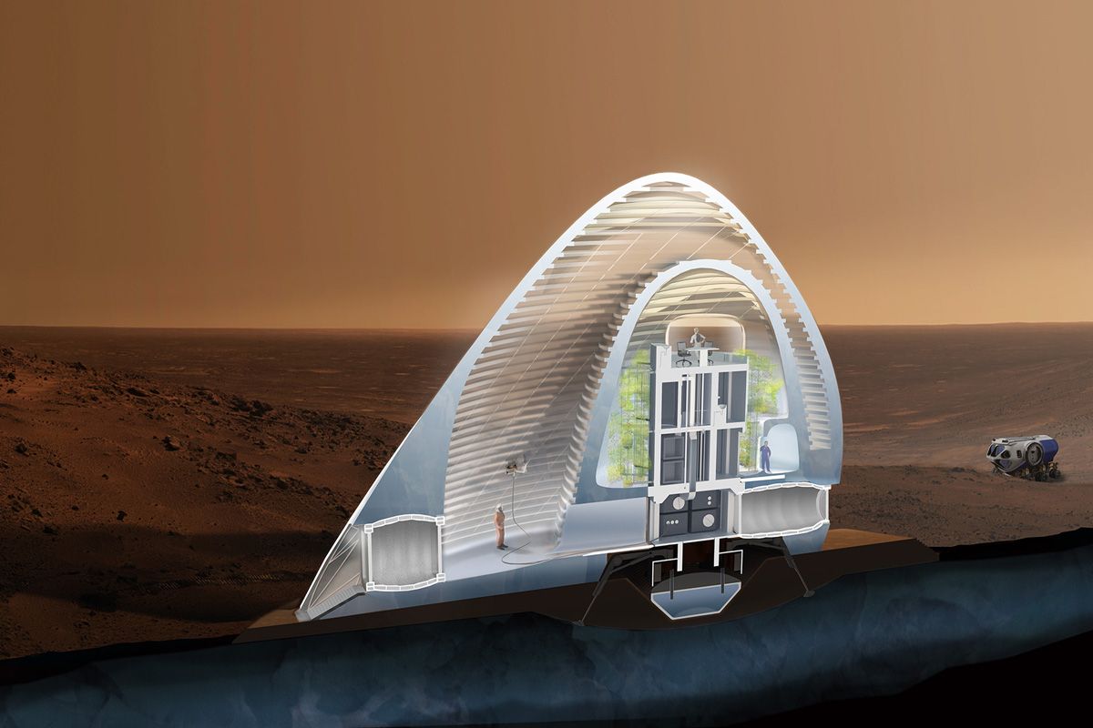Mars Ice House: Tour a Concept Martian Home in Pictures | Space