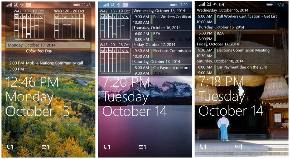 LockAgenda, giving your Windows Phone lockscreen calendar a boost ...