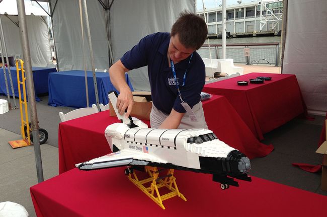 LEGO Brick Space Shuttle Enterprise Lands at NYC Museum | Space