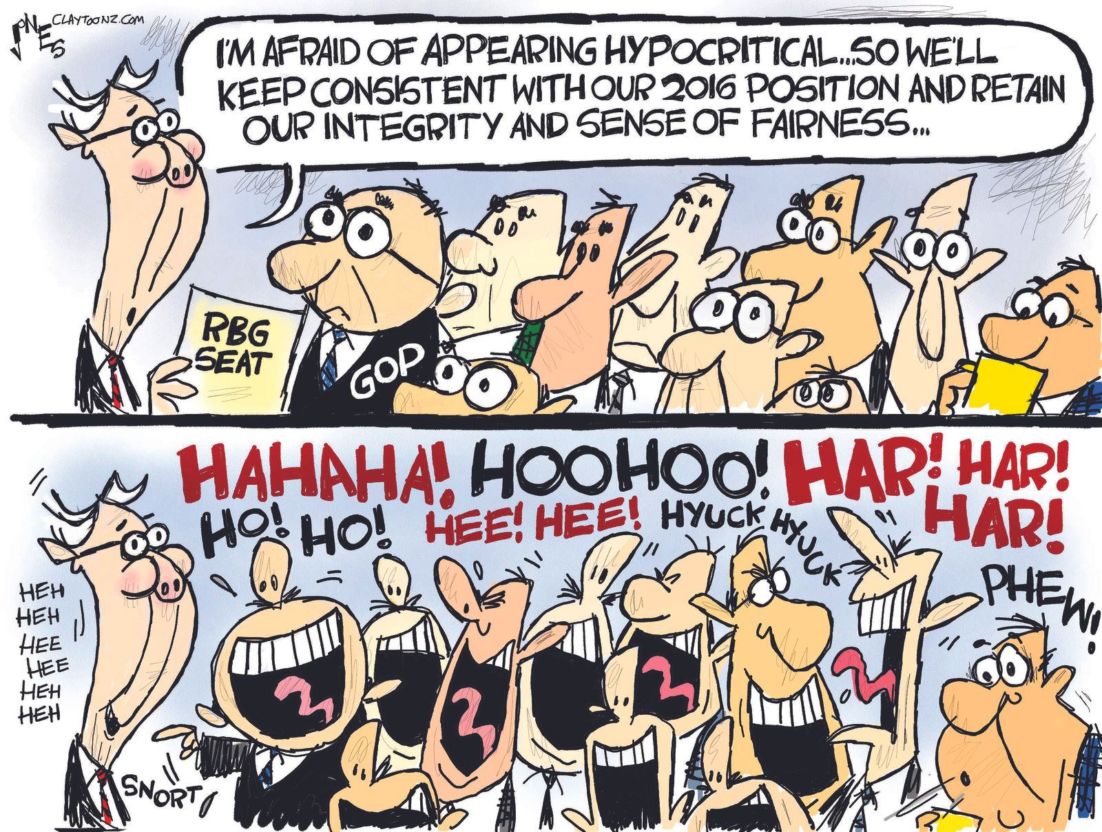 Political Cartoon U.S. Ginsburg McConnell senate SCOTUS | The Week