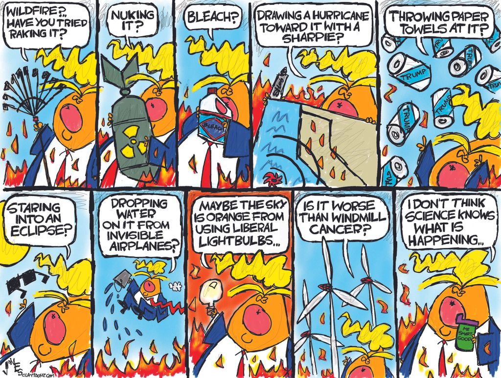 5 scathing cartoons about the politics of wildfires | The Week