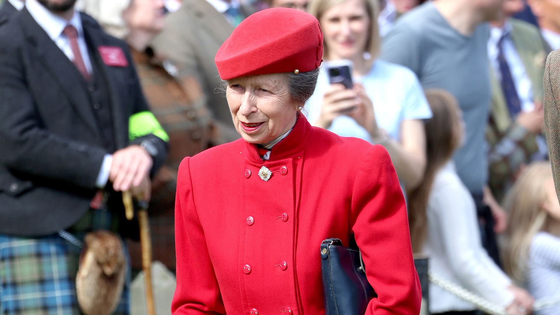 Princess Anne's cherry red coat exudes vibrant elegance | Woman & Home