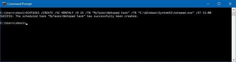 How to create scheduled tasks with Command Prompt on Windows 10 ...