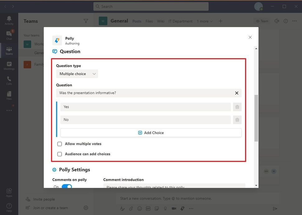 How to create polls on Microsoft Teams | Windows Central
