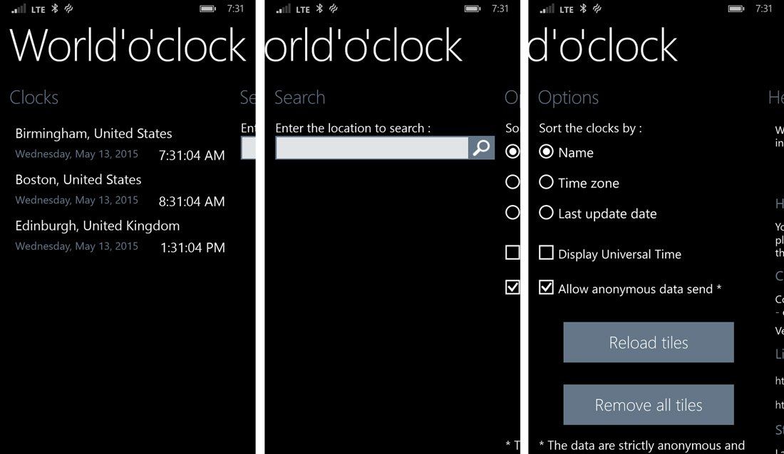 World'o'Clock – tracking global time zones from the comfort of your ...