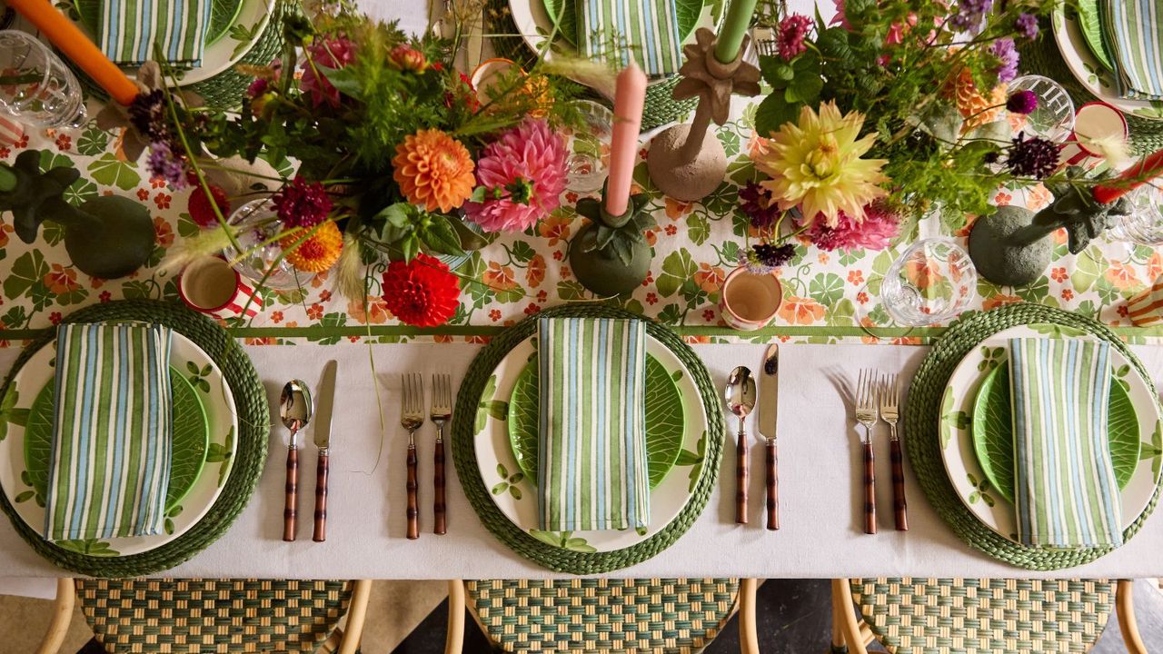 Long table setting ideas for summer entertaining | Homes and Gardens