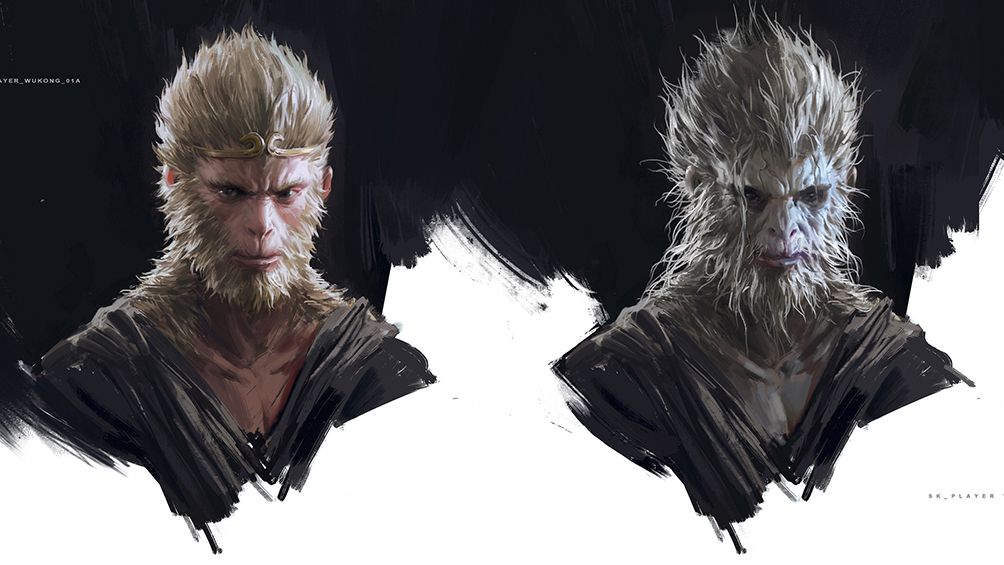 Original art shows Black Myth Wukong character designs in stunning ...