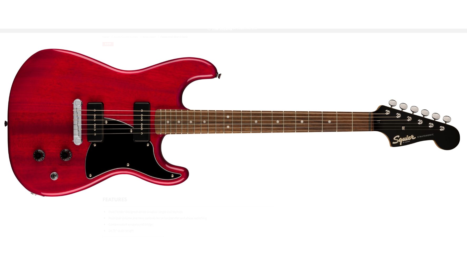 Wait, is the new Squier Strat-O-Sonic guitar fitted with an Epiphone ...