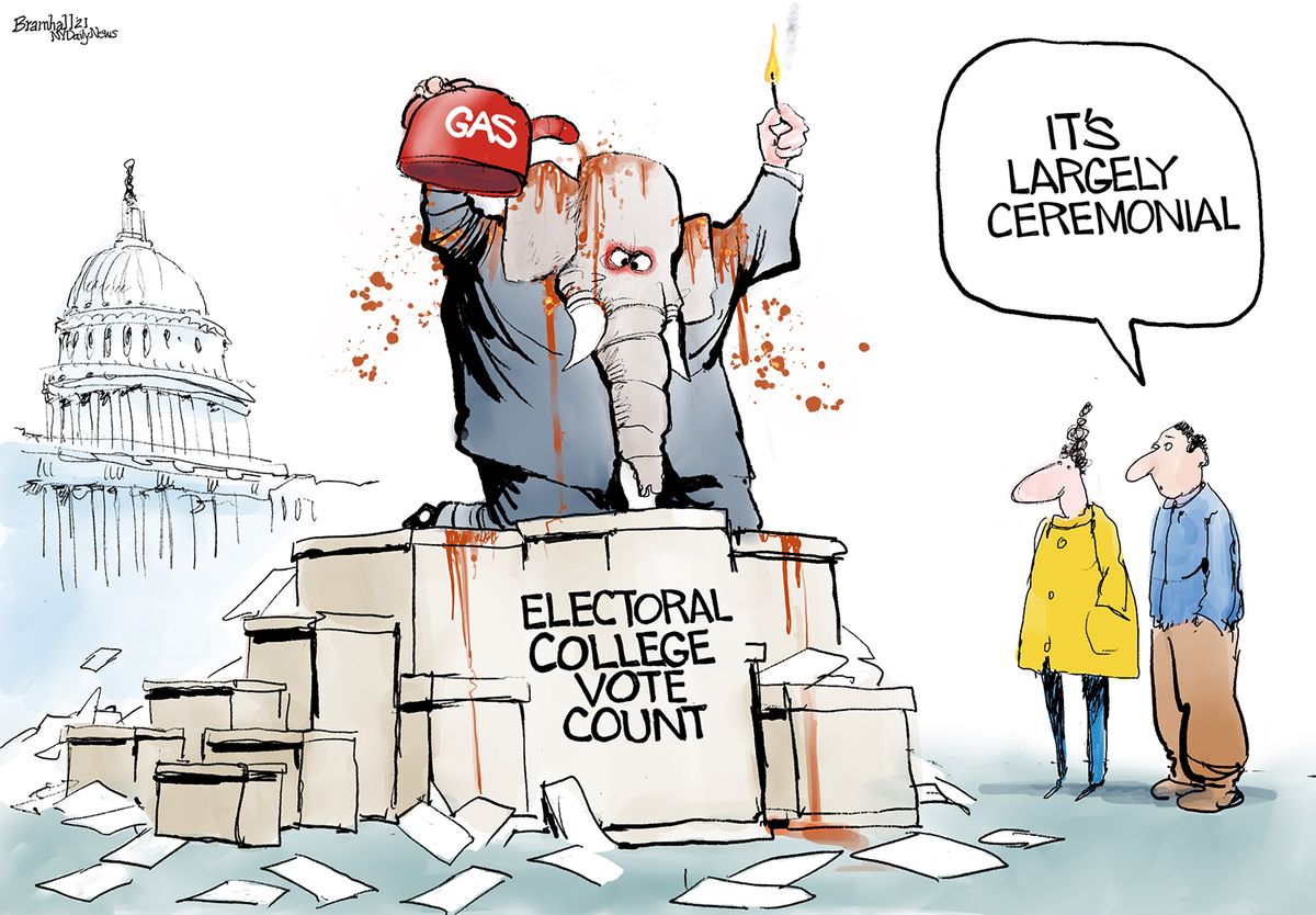 Political Cartoon U.S. GOP electoral college | The Week