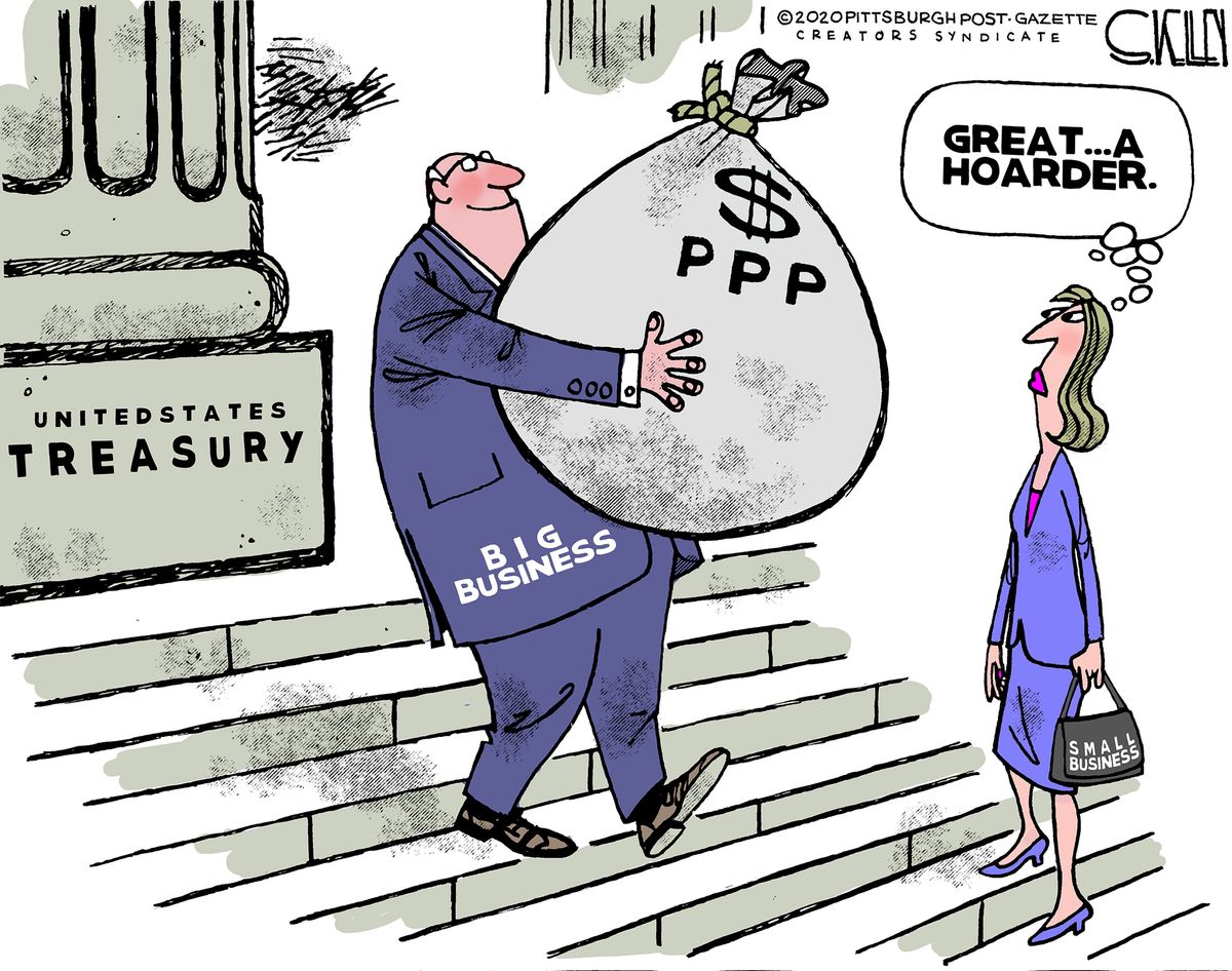 Editorial Cartoon U.S. PPP small big business | The Week