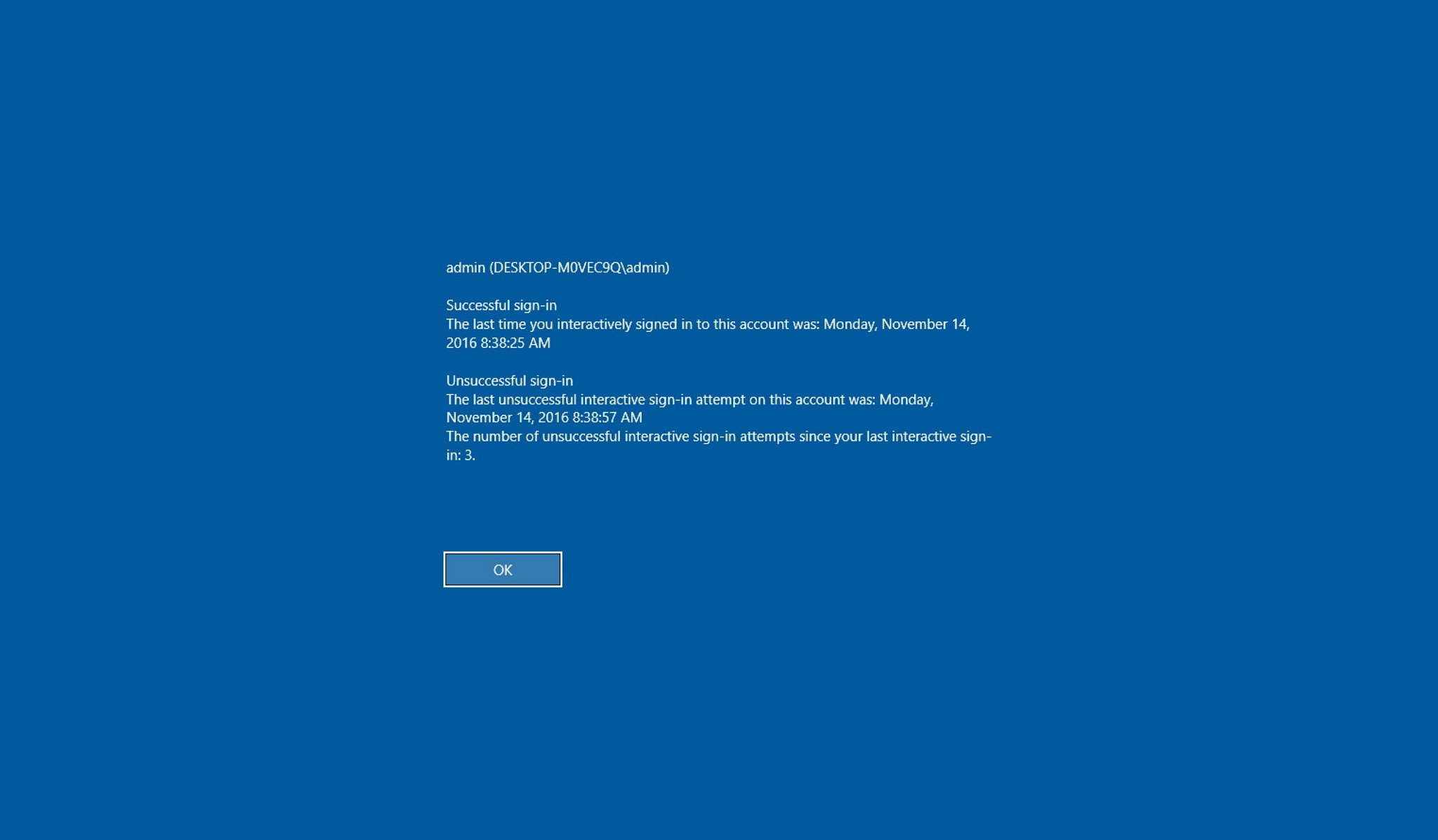 How To Display Last Sign in Information During Logon On Windows 10