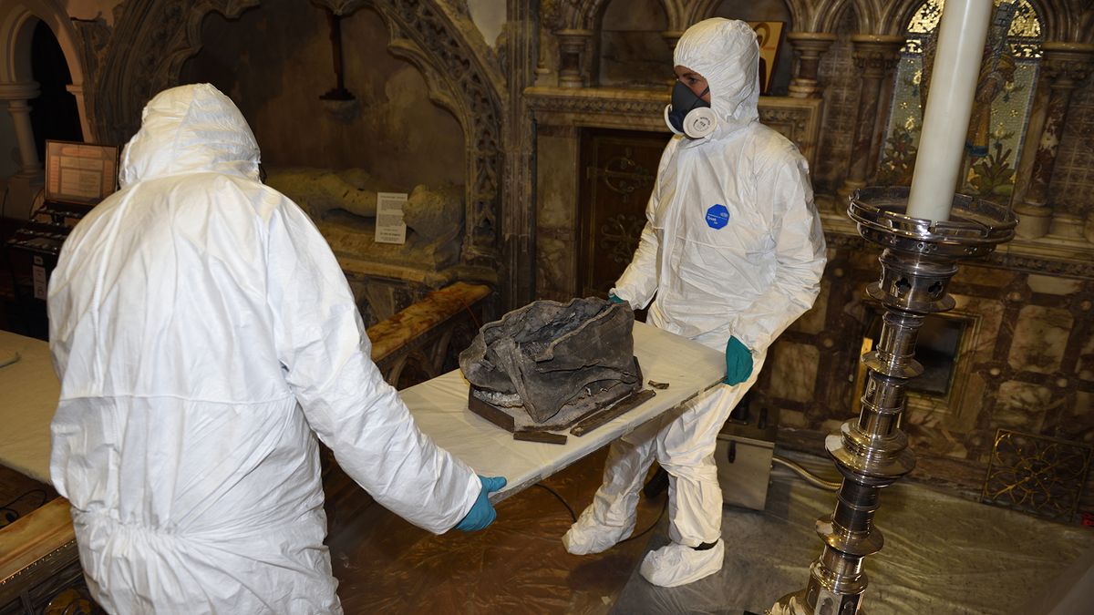 Bones found in a church are earliest verified remains of an English ...