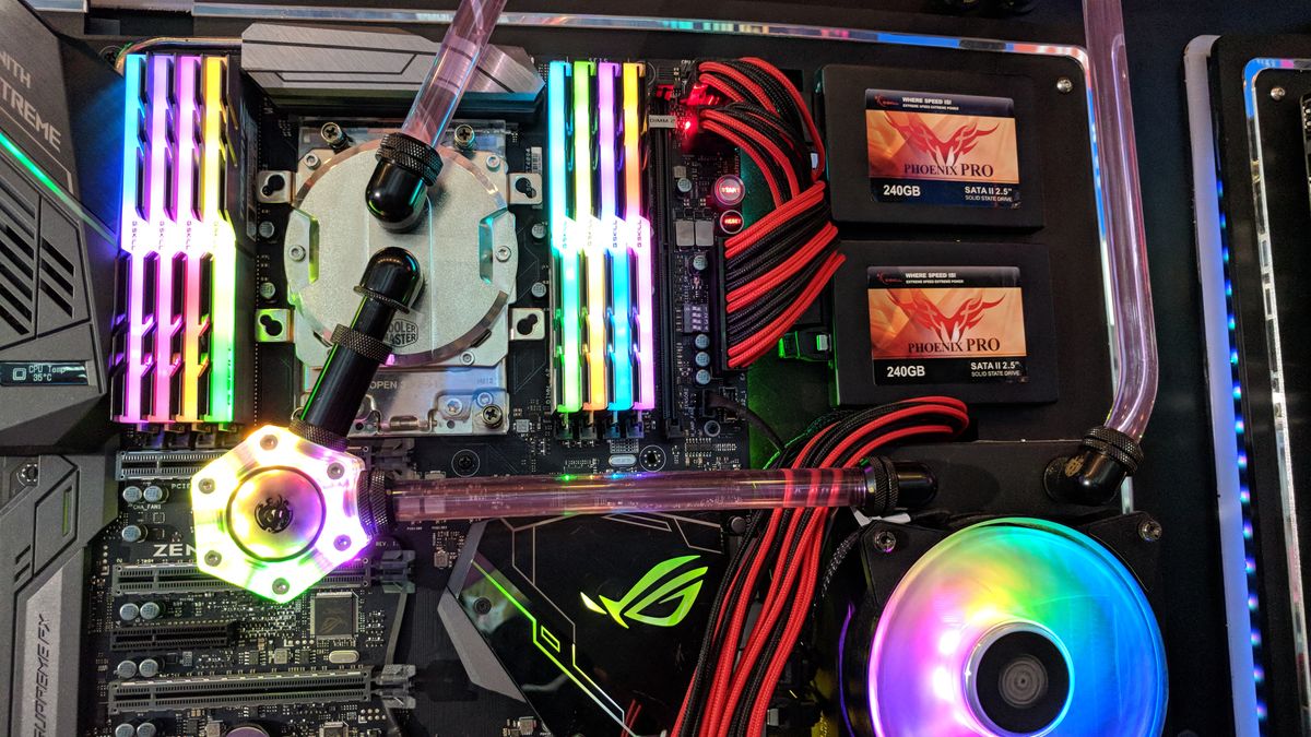 Computex's showpiece display is an obelisk of liquid cooling | PC Gamer