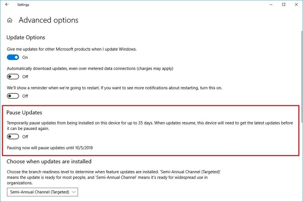 How to delay the Windows 10 October 2018 Update but still get updates ...