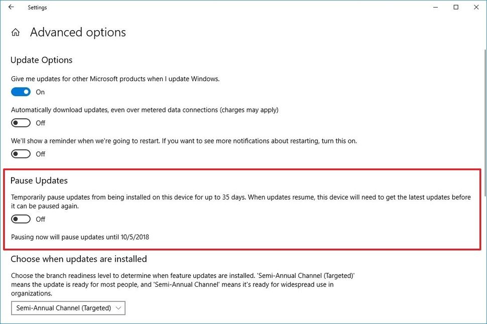 How to delay the Windows 10 October 2018 Update but still get updates ...